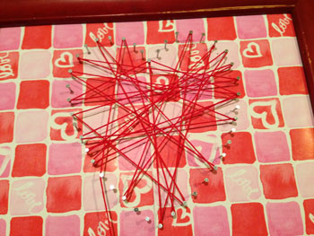 Try String Art! A heart shaped tutorial.