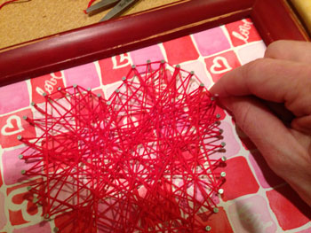 Try String Art! A heart shaped tutorial.