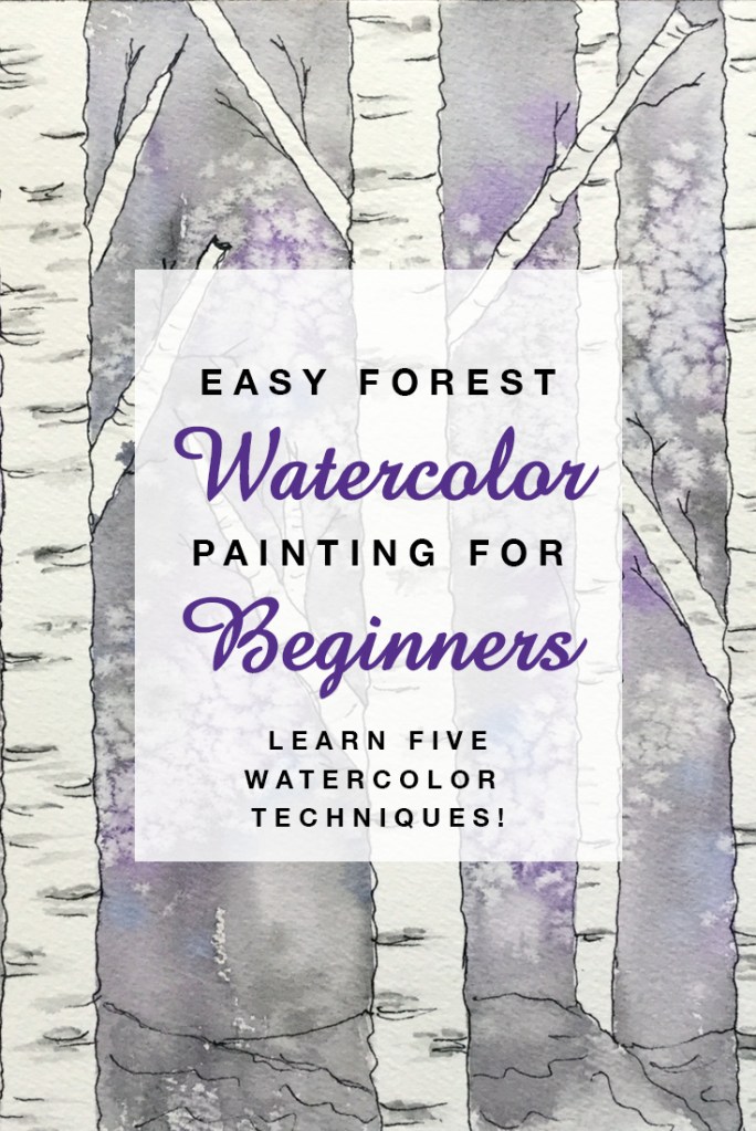 Easy Forest Watercolor Painting for Beginners
