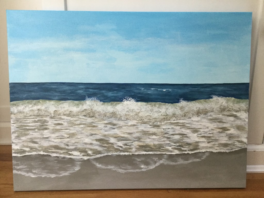 Acrylic seascapes