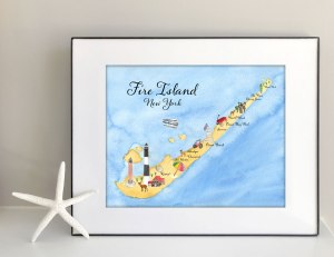 Celebrating Day 25 of #the100dayproject with a Fire Island Map